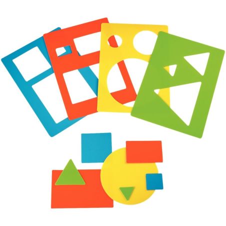 Achetez Lot de 4 traceurs formes géométriques 340500 NATHAN pas cher ...